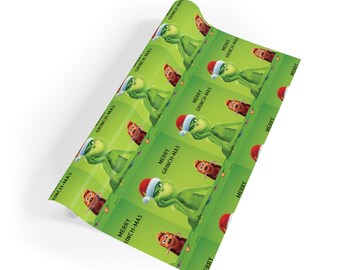 Grinch Wrapping Paper Roll - Etsy