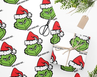 Grinch Wrapping Paper Roll - Etsy