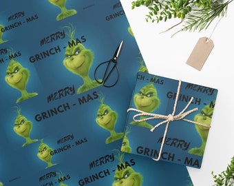 Grinch Wrapping Paper Roll - Etsy