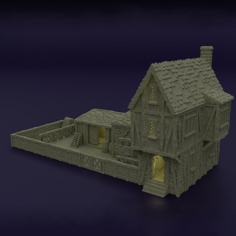 Medieval Bowyer 3D Print, Building Terrain, Tabletop Miniature, D&D Dnd ...