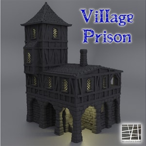 Village Prison 3D Print, Jail, Cell Block, Building Terrain, Tabletop ...