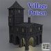 Town Buildings Set 3D Print, Modular Village District, 28mm Terrain ...