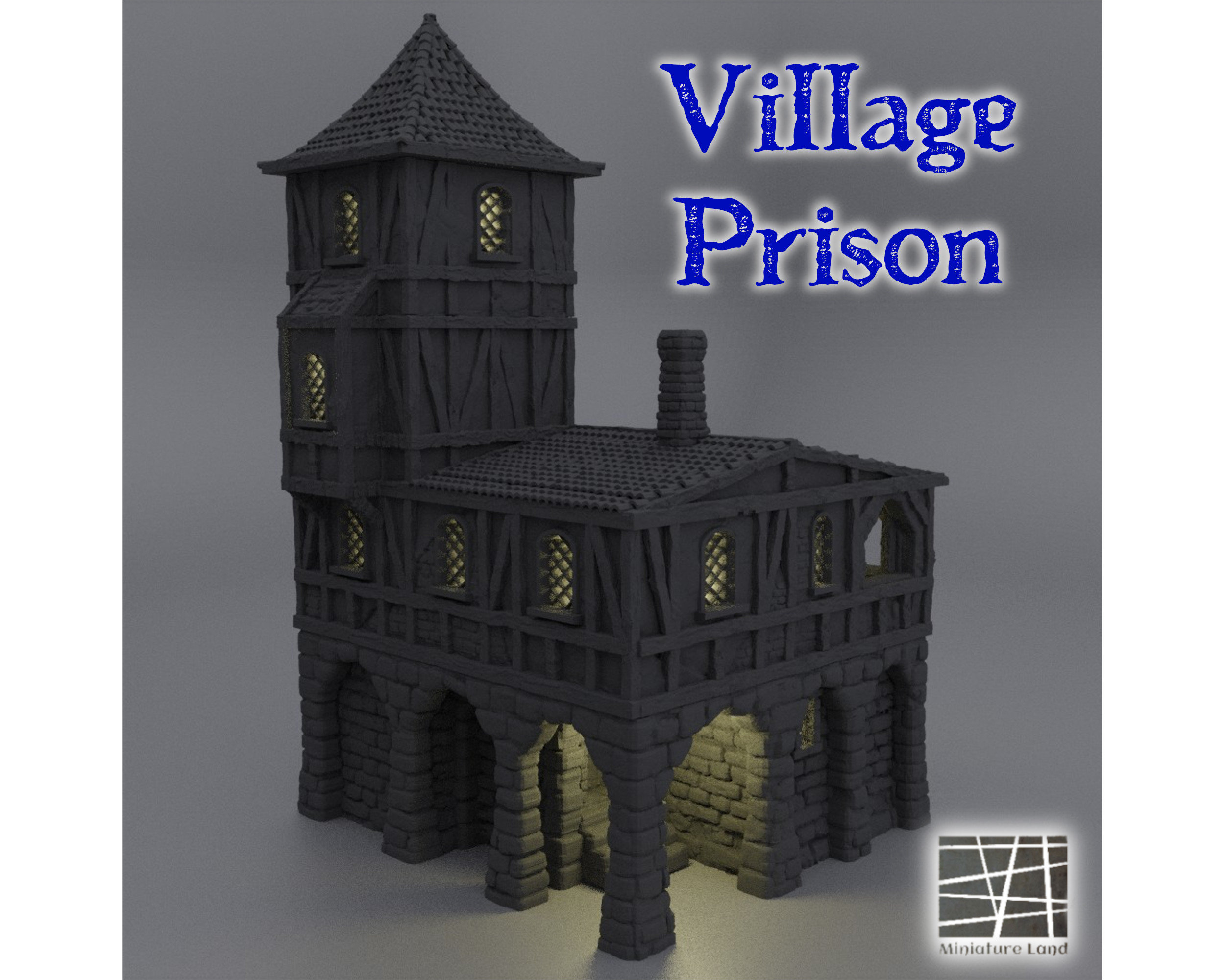 Village Prison 3D Print, Jail, Cell Block, Building Terrain, Tabletop ...