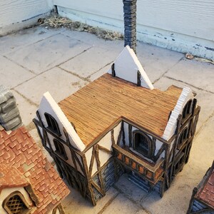 Town Buildings Set 3D Print, Modular Village District, 28mm Terrain ...