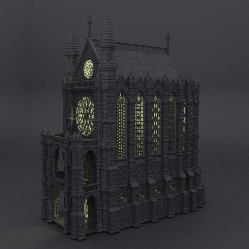 Medieval Reliquary Church 3D Print, Building Terrain, Tabletop ...