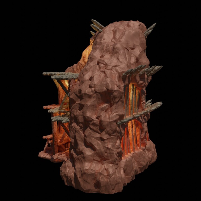 Old Cliff Prison 3D Print, Building Terrain, Tabletop Miniature, D&D ...