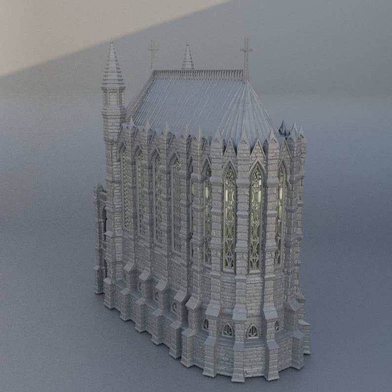 Medieval Reliquary Church 3D Print, Building Terrain, Tabletop ...