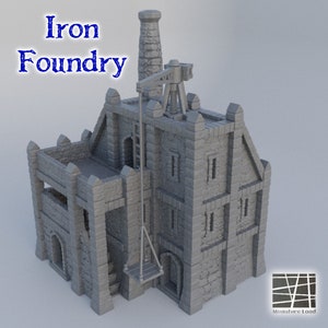 Iron Foundry Model, Steel Mill Miniature, Copper Smelter Building ...