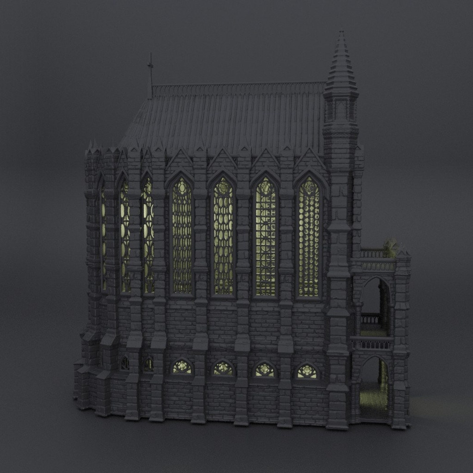 Medieval Reliquary Church 3D Print, Building Terrain, Tabletop ...