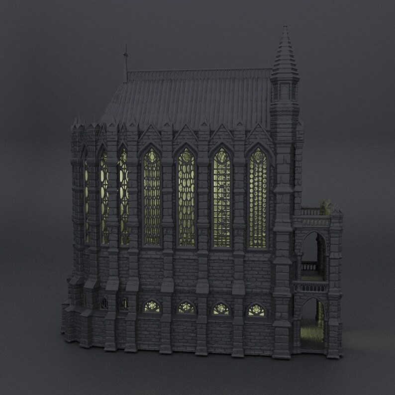 Medieval Reliquary Church 3D Print, Building Terrain, Tabletop ...