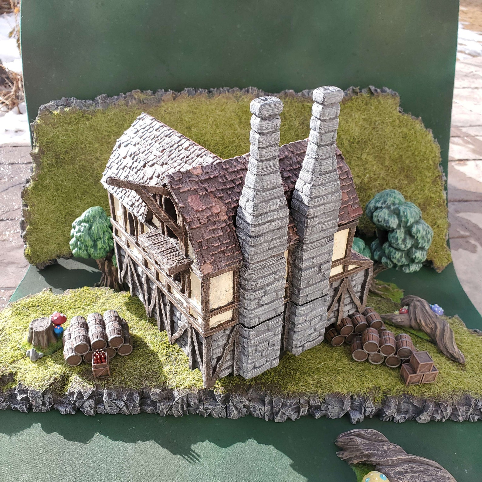 Medieval Distillery 3D Print, Brewery, Tavern Bar, Building Terrain ...