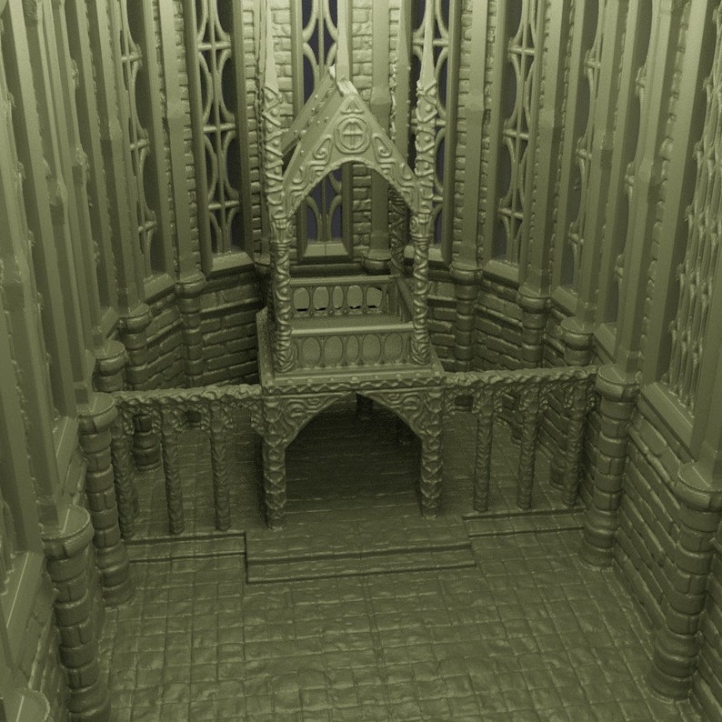 Medieval Reliquary Church 3D Print, Building Terrain, Tabletop Miniature, D&D Dnd, Temple, Town ...