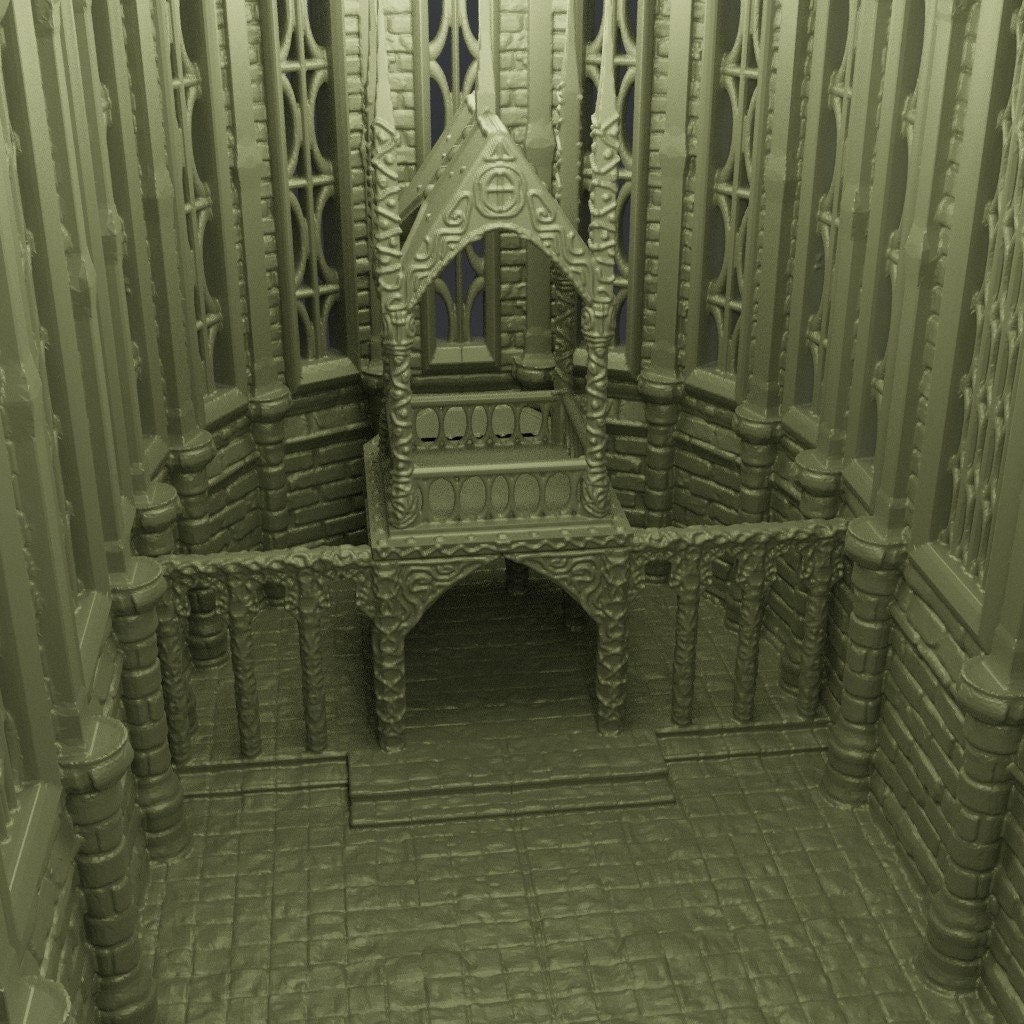 Medieval Reliquary Church 3D Print, Building Terrain, Tabletop ...