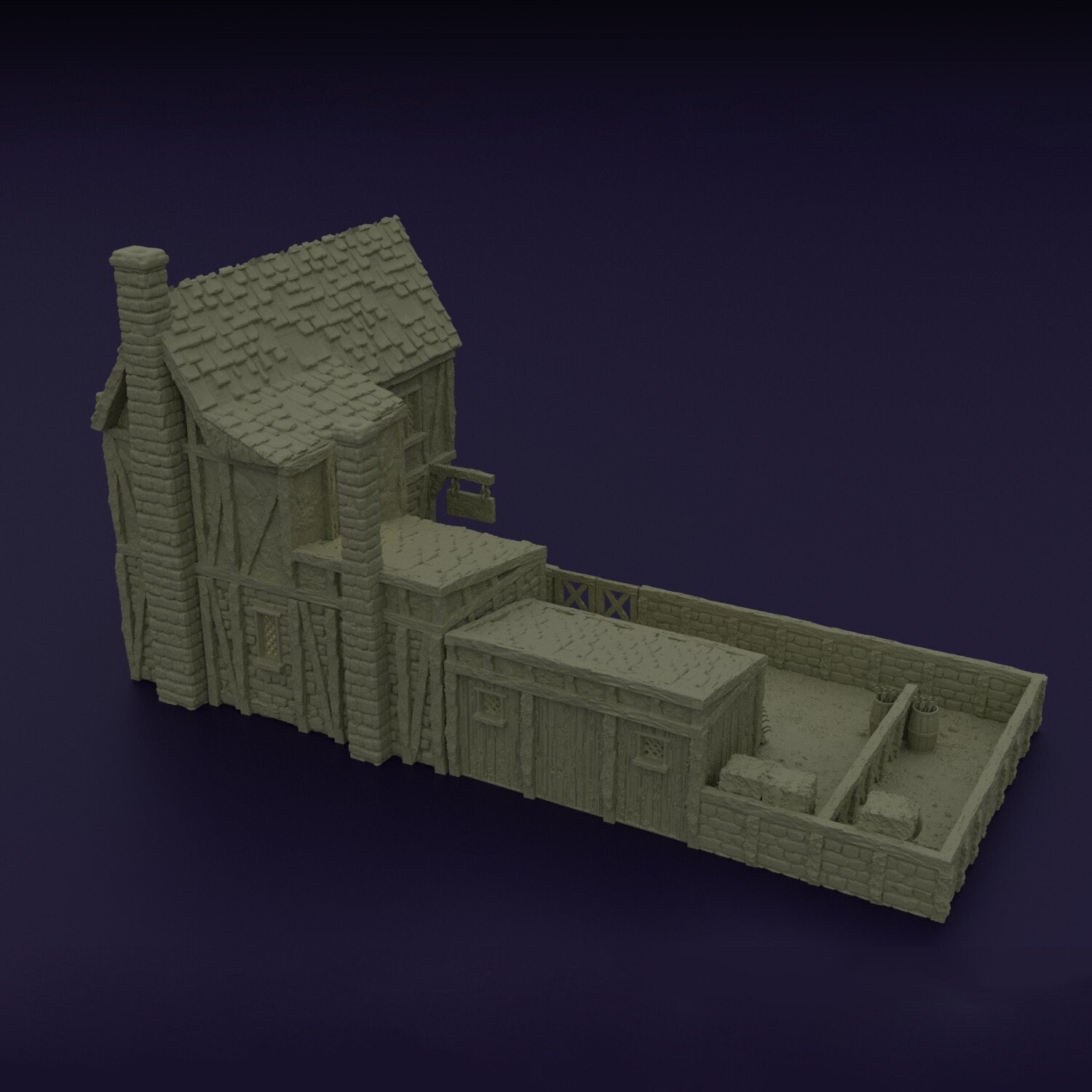 Medieval Bowyer 3D Print, Building Terrain, Tabletop Miniature, D&D Dnd ...
