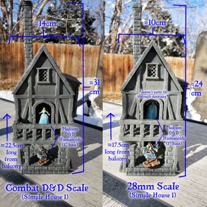 Town Buildings Set 3D Print, Modular Village District, 28mm Terrain ...