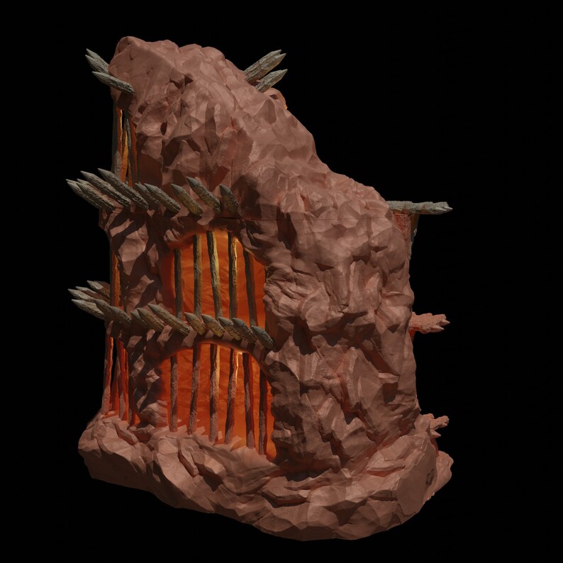Old Cliff Prison 3D Print, Building Terrain, Tabletop Miniature, D&D ...