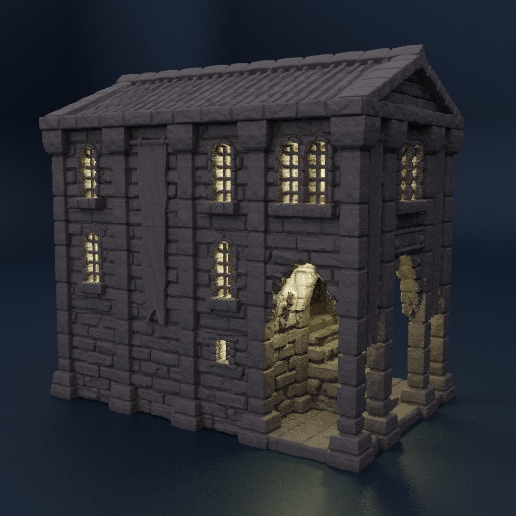 Medieval Bank 3D Print, Building Terrain, Tabletop Miniature, D&D Dnd ...