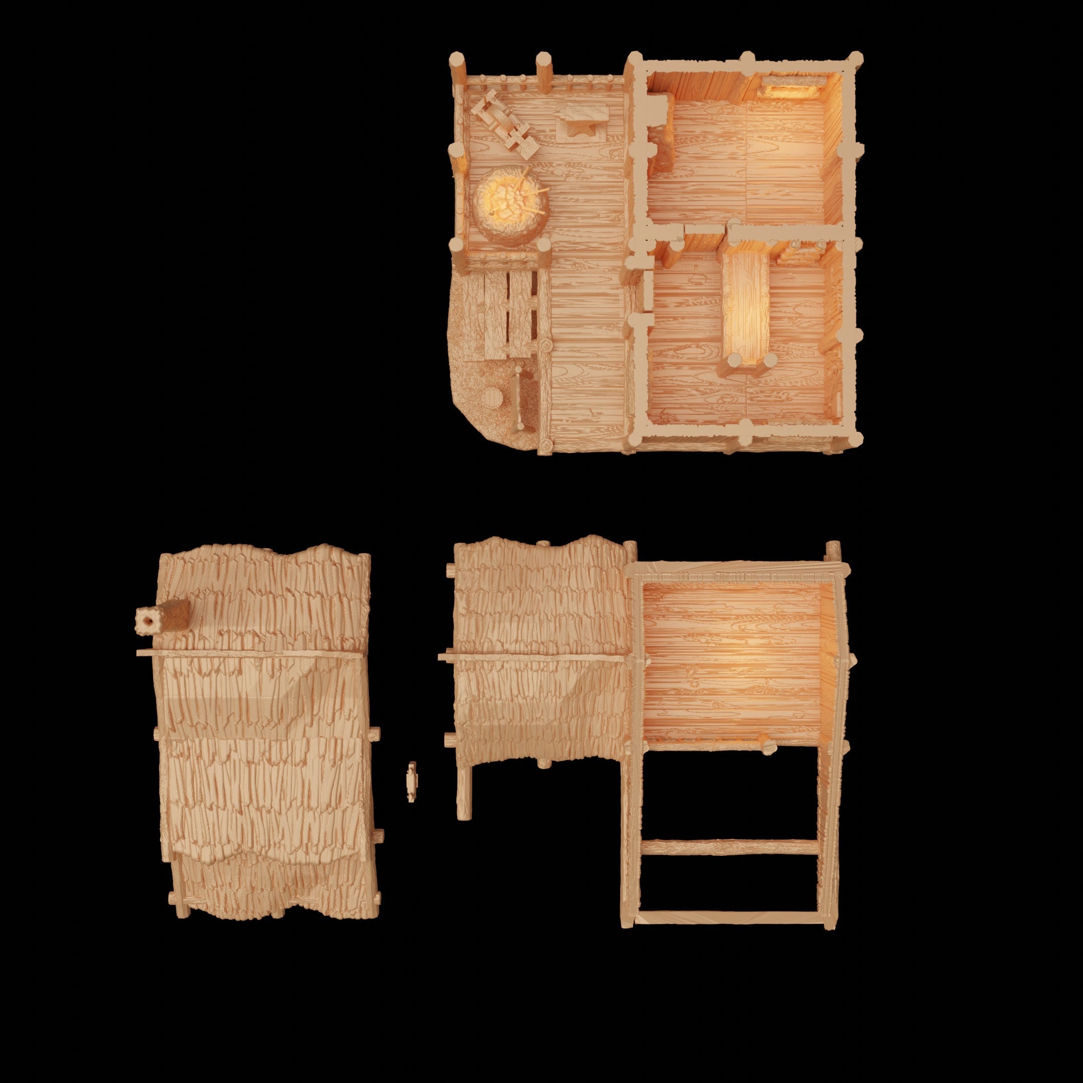 Blacksmith Lodge 3D Print, Building Terrain, Tabletop Miniature, D&D ...