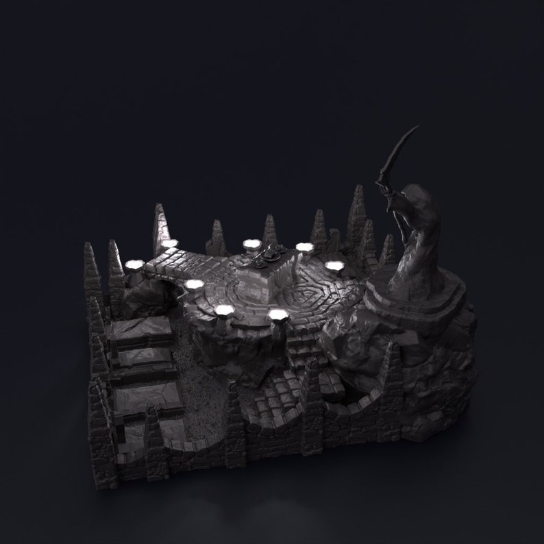 Undead Shrine 3D Print Altar Grim Reaper Death Necromancer - Etsy