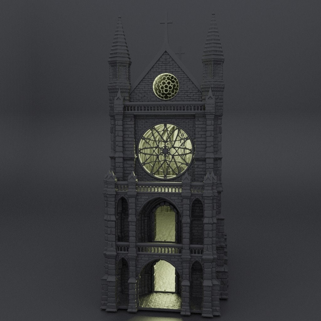 Medieval Reliquary Church 3D Print, Building Terrain, Tabletop ...