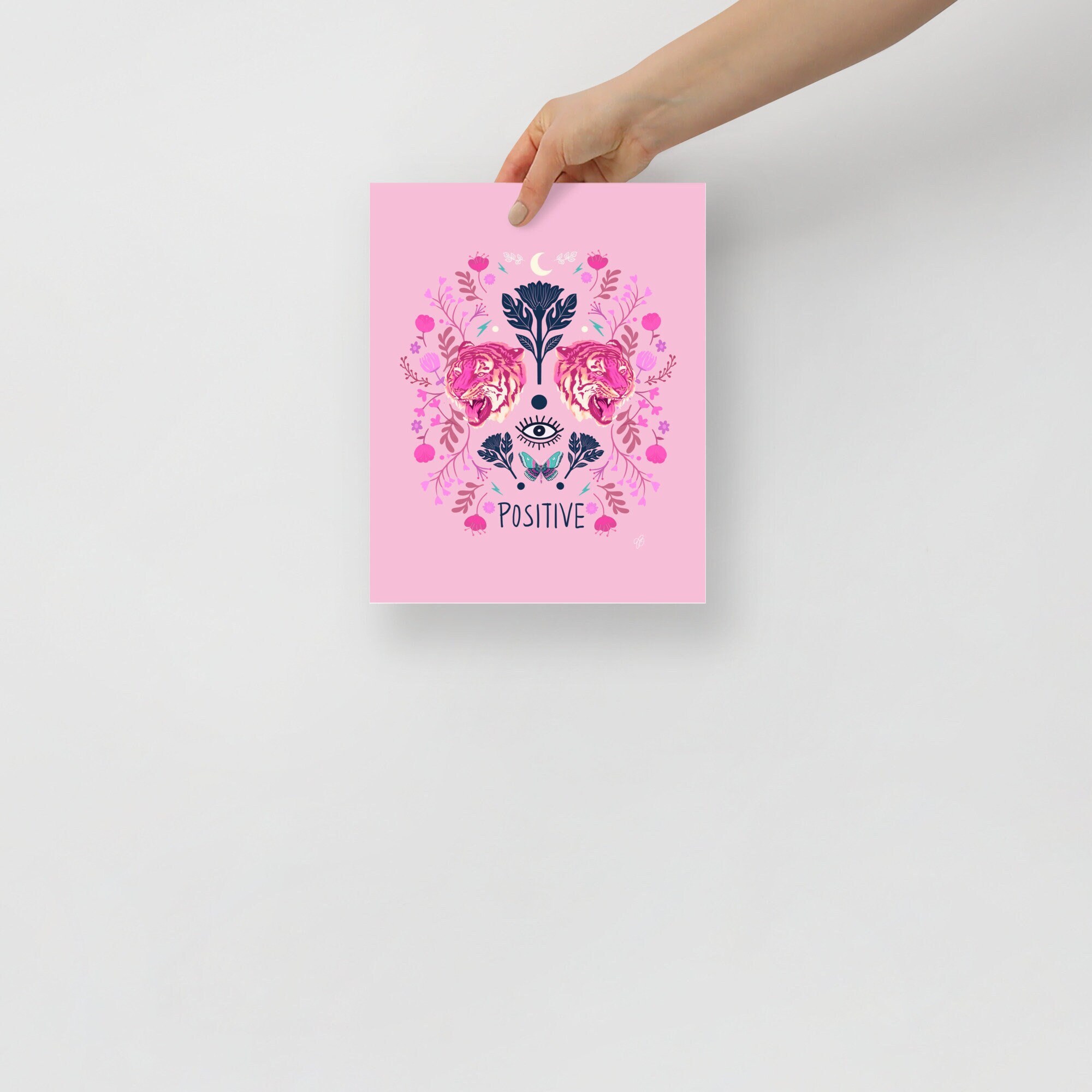 Positive Tigers 8" X 10" Art Print - Etsy