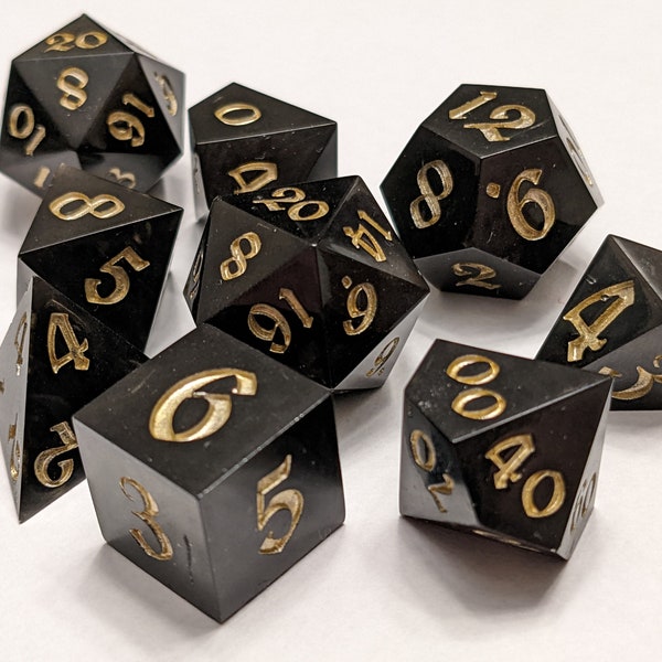Black Dice Set - Etsy
