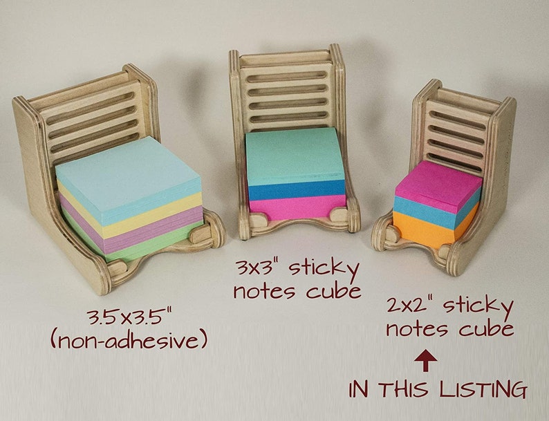 Sticky Notes Cube (2" X 2") and Pen Holder (includes Note Cube) by ...