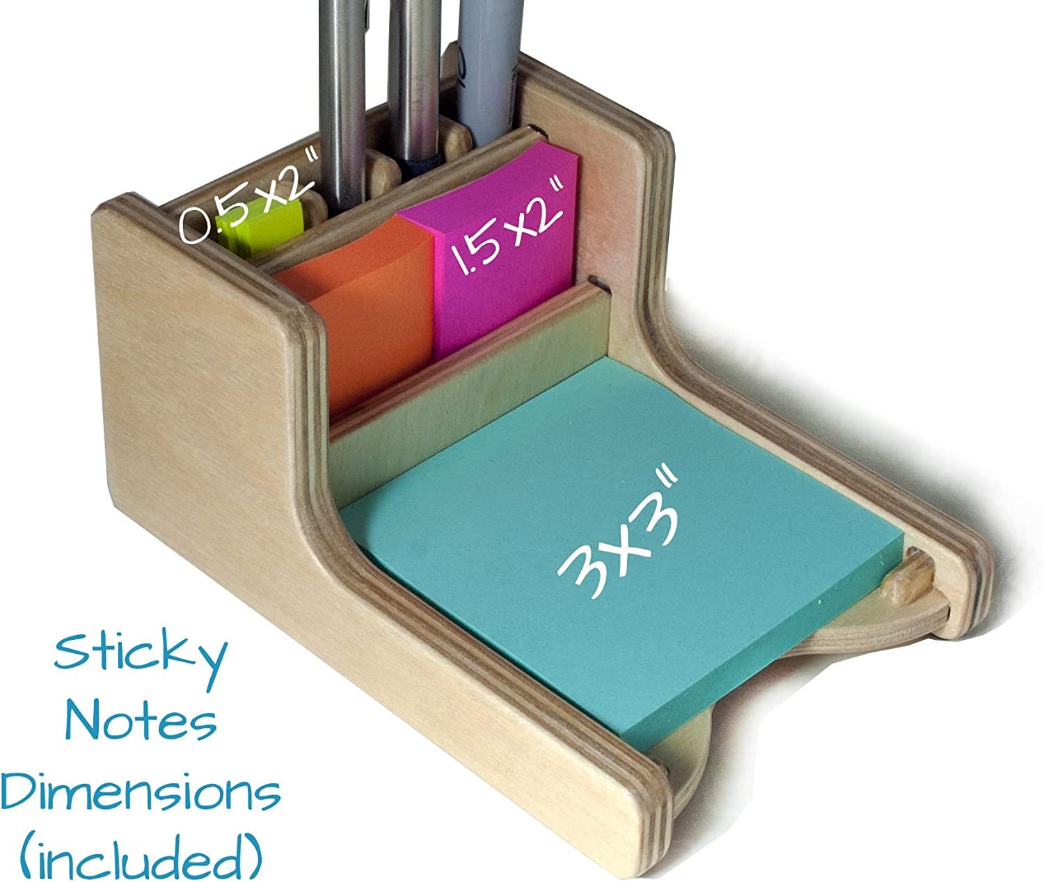 Pen and Sticky Notes Holder Plus Note Pads by Strictly Origamic - Etsy