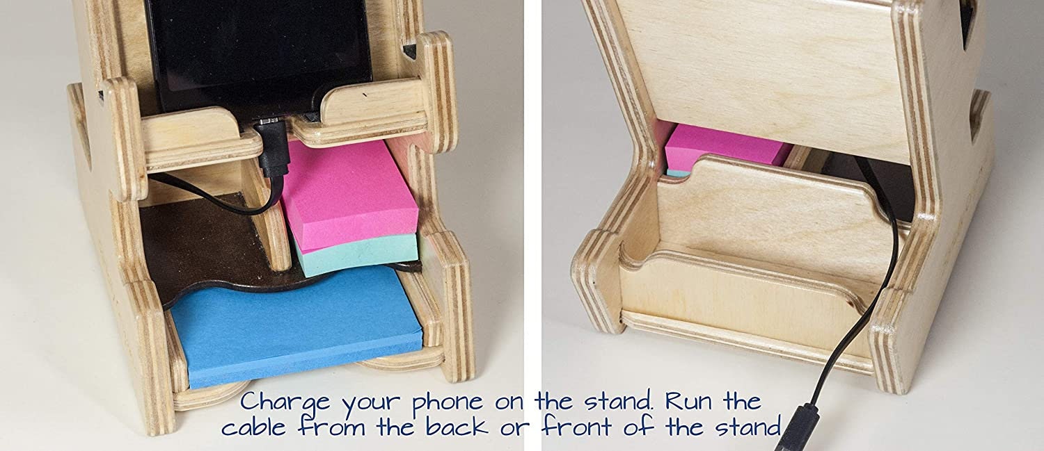 Cell Phone Stand Tablet Stand Pen Holder Sticky Notes - Etsy