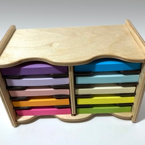Sticky Notes Pad Holder for Ten 3x3" Pads | Origami Paper Organizer - Etsy