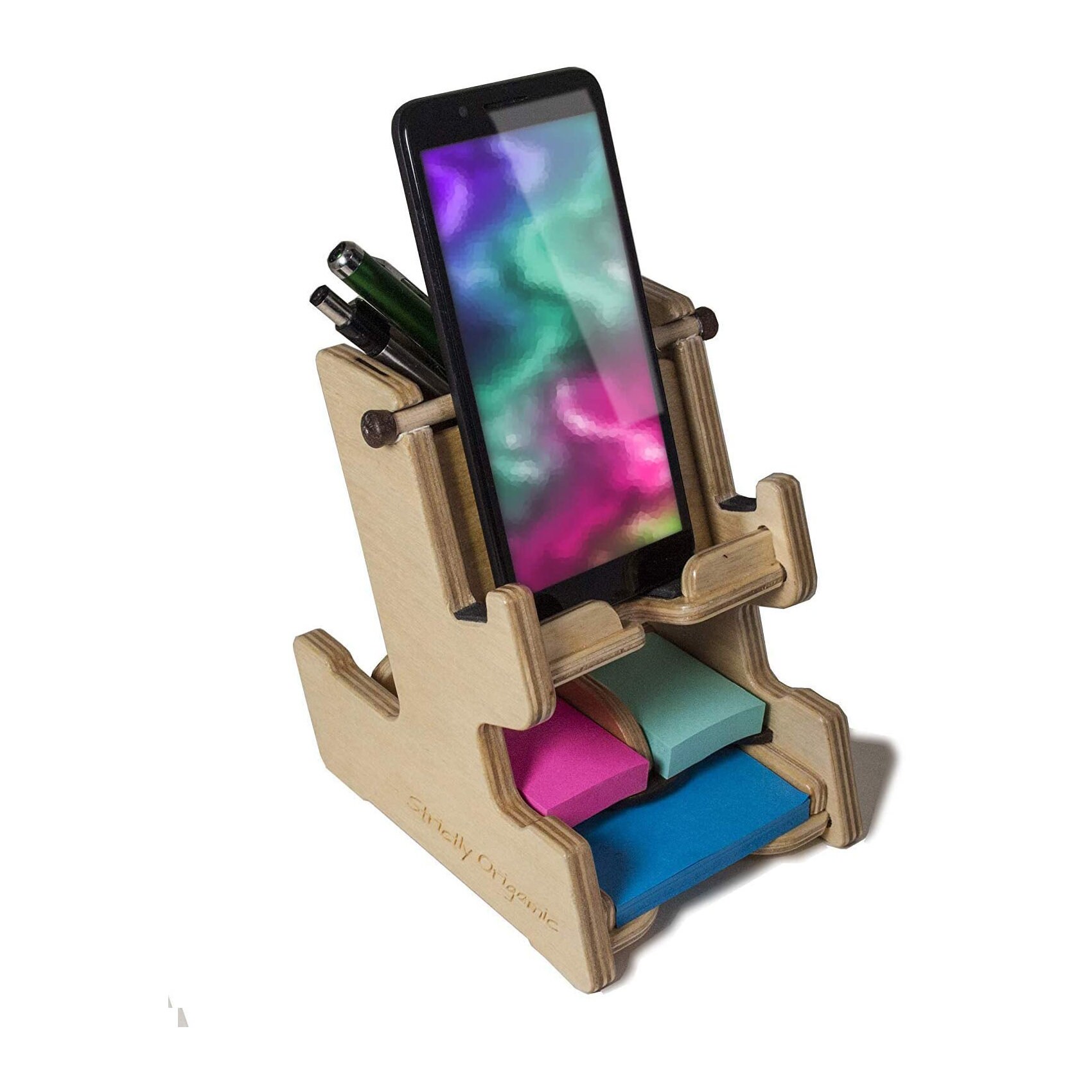 Cell Phone Stand Tablet Stand Pen Holder Sticky Notes - Etsy