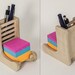 Sticky Notes Cube (2" X 2") and Pen Holder (includes Note Cube) by ...