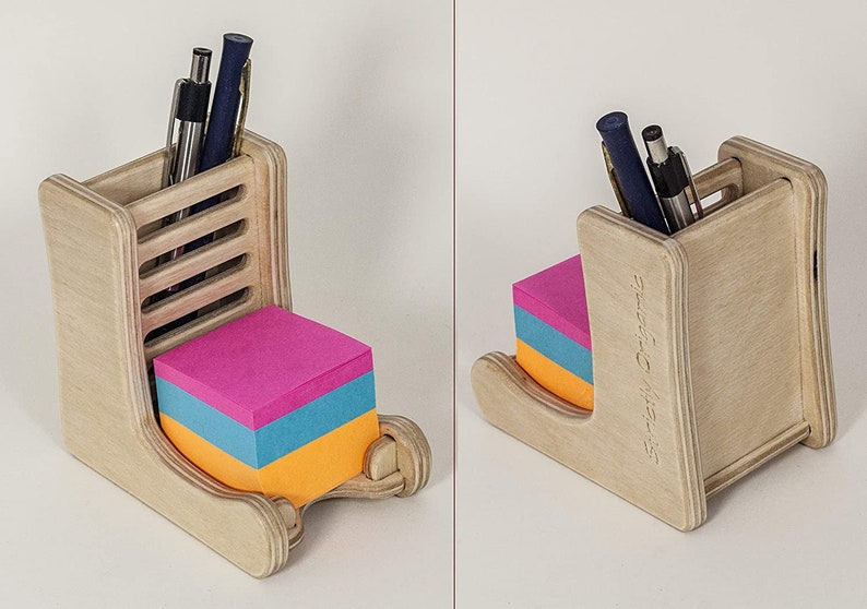 Sticky Notes Cube (2" X 2") and Pen Holder (includes Note Cube) by ...
