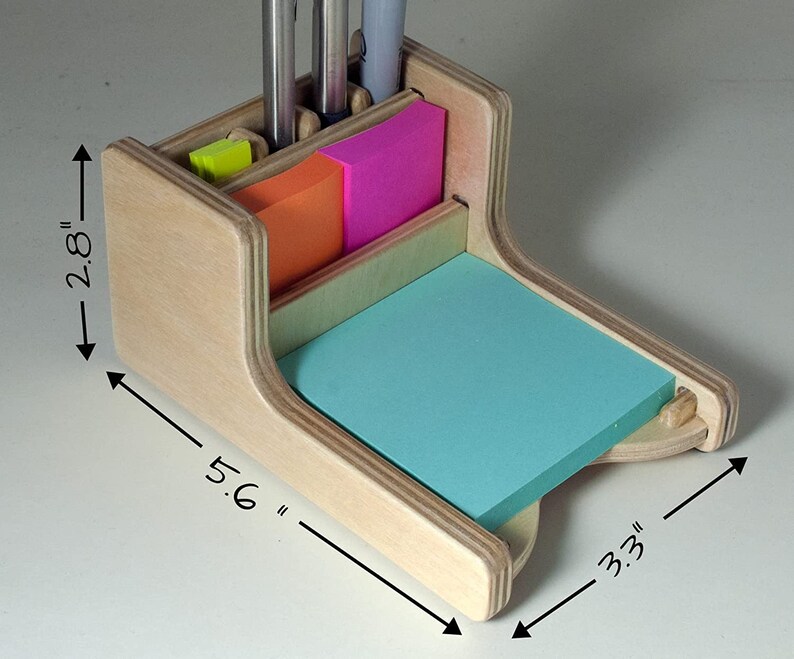 Pen and Sticky Notes Holder Plus Note Pads by Strictly Origamic - Etsy