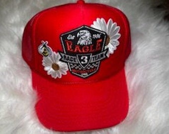 Trucker Hat With Patches, Retro Trucker Hat for Women, Hat Patches, Custom Trucker, Patch ...