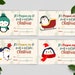 Penguins Printable Christmas Penguin Gift Tag Bundle 3.5 X - Etsy