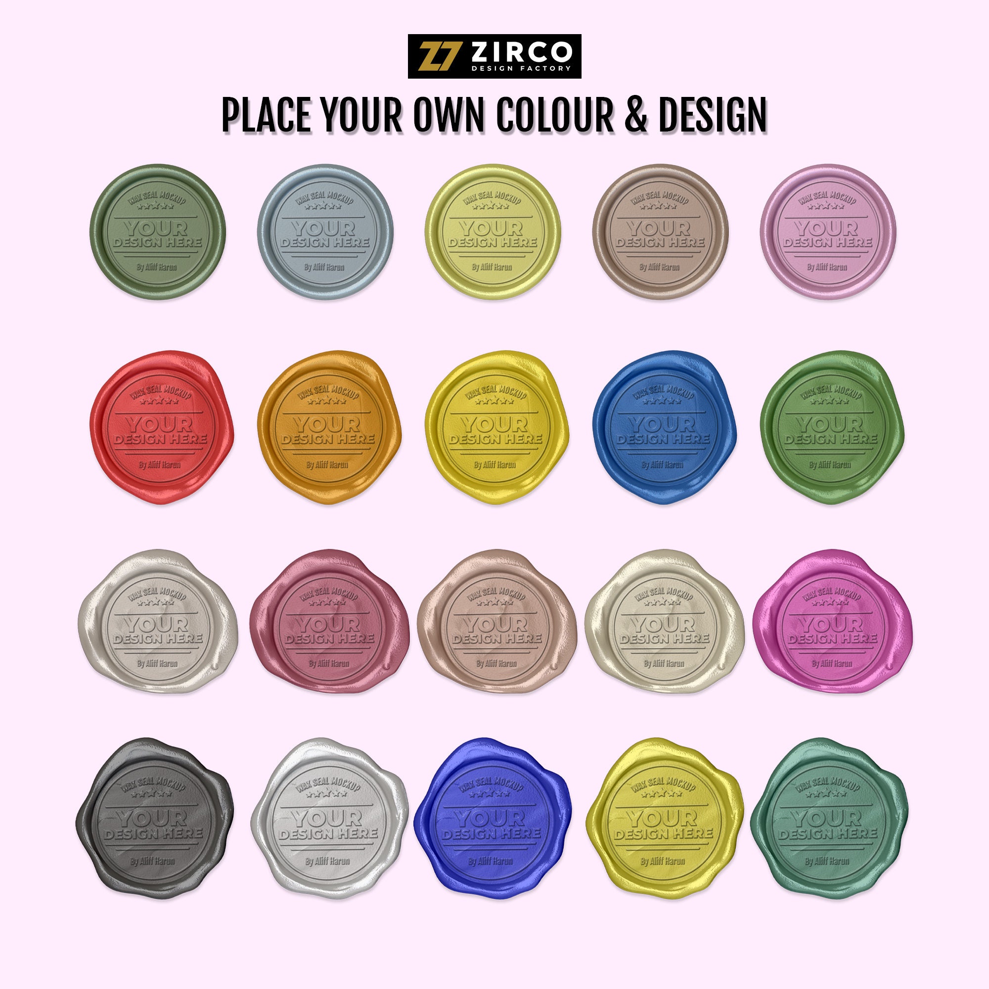 Editable Wax Seal Mockup: PSD Stamp Creator (digital Download) - Etsy