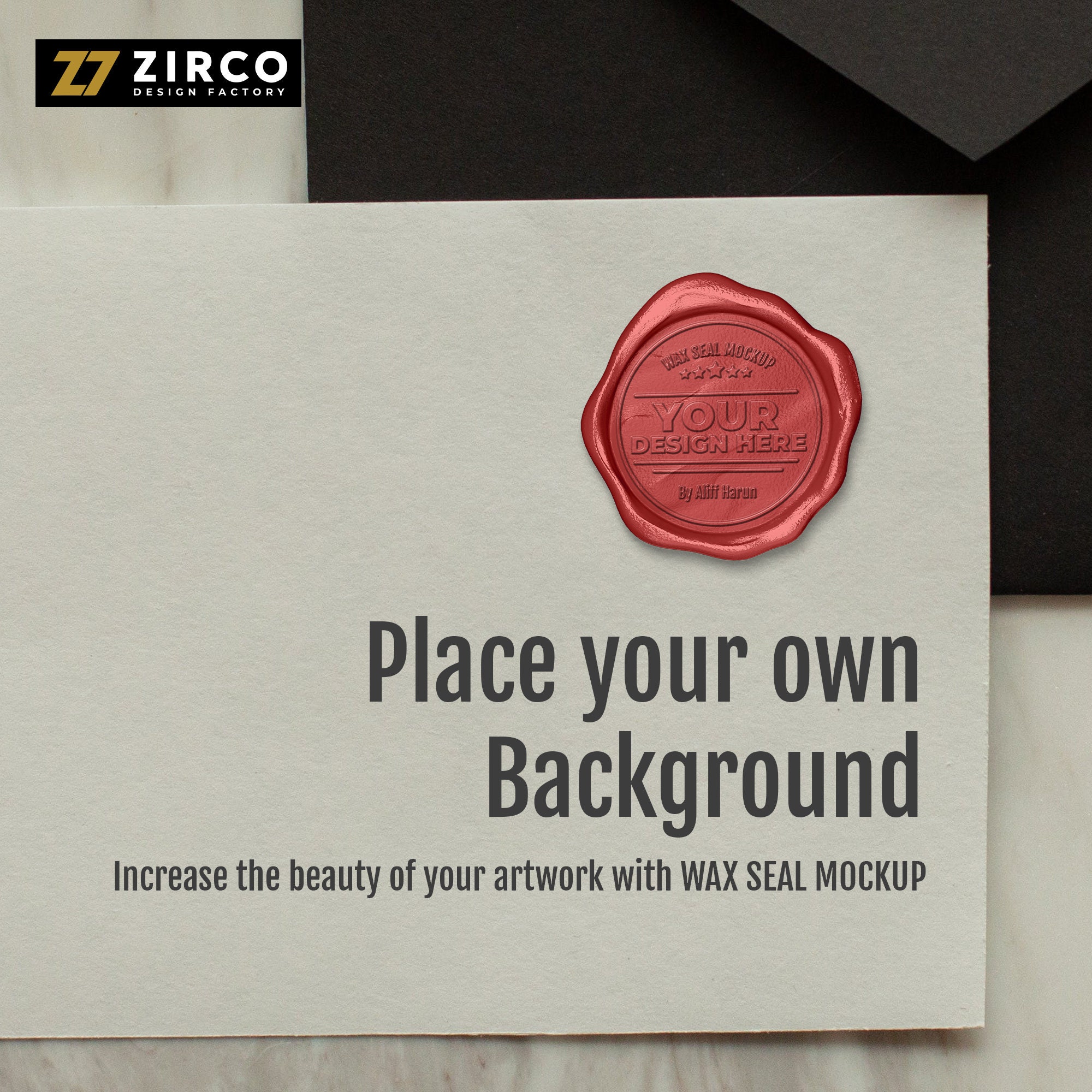 Editable PSD Wax Seal Mockup, Wax Seal Creator, Realistic Wax Seal ...