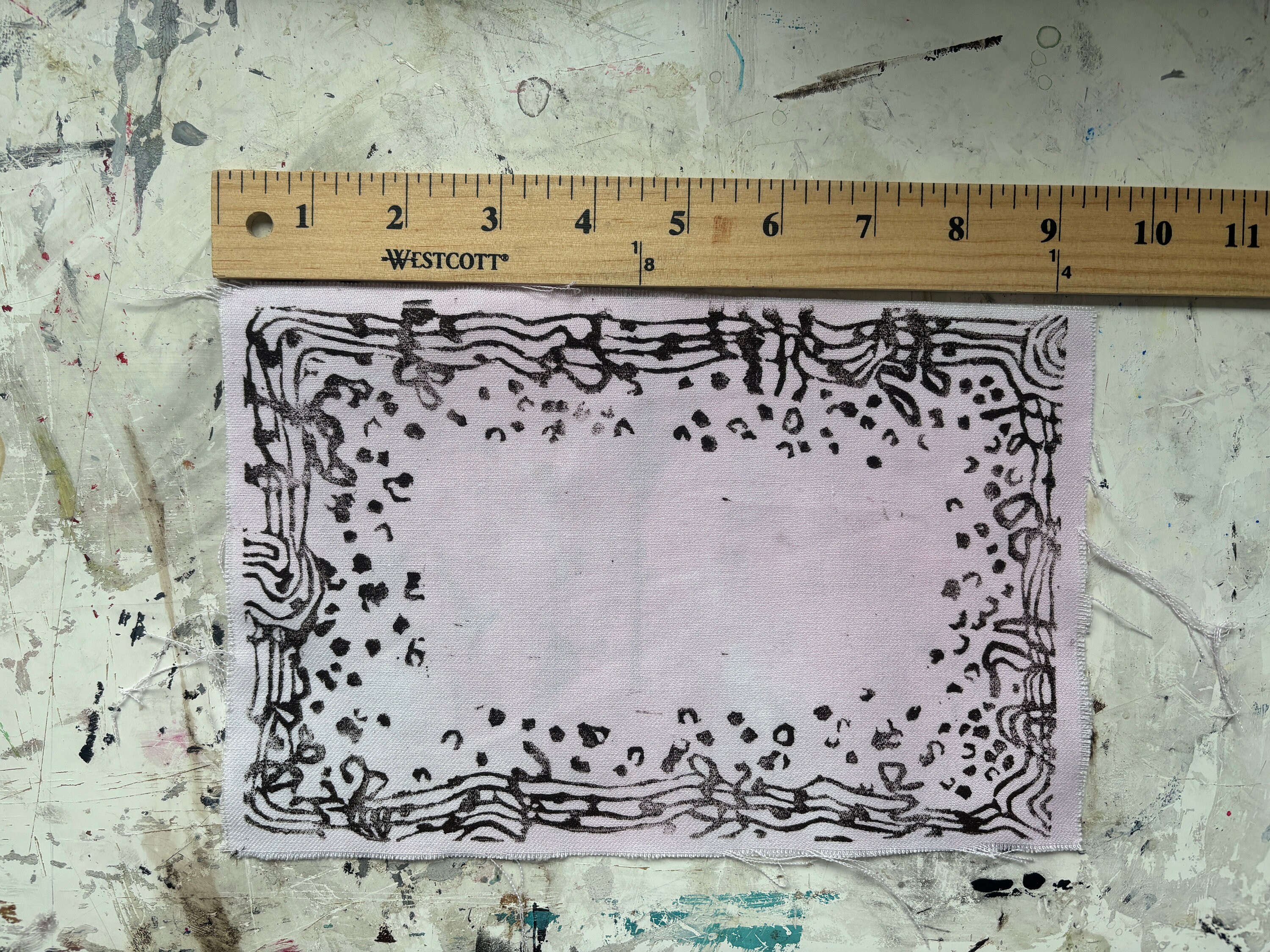 Birthday Cake DIY Blockprint Patch Custom Text - Etsy