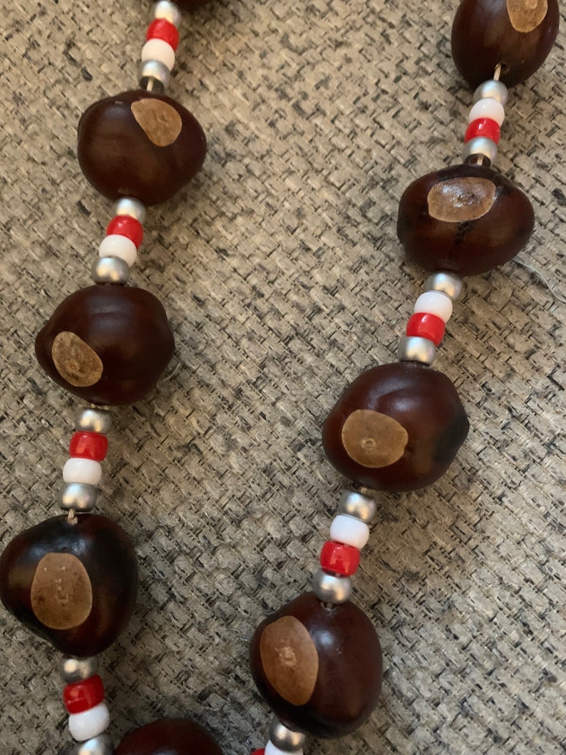 Authentic Buckeye Necklace From Ohio - Etsy