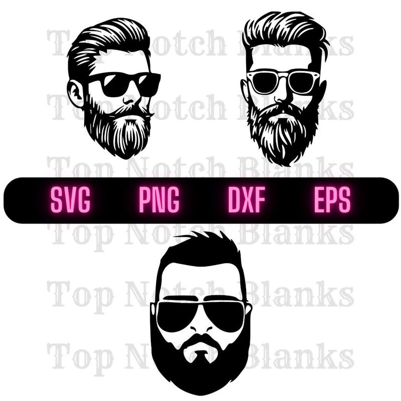 Bearded Men With Sunglasses - Etsy