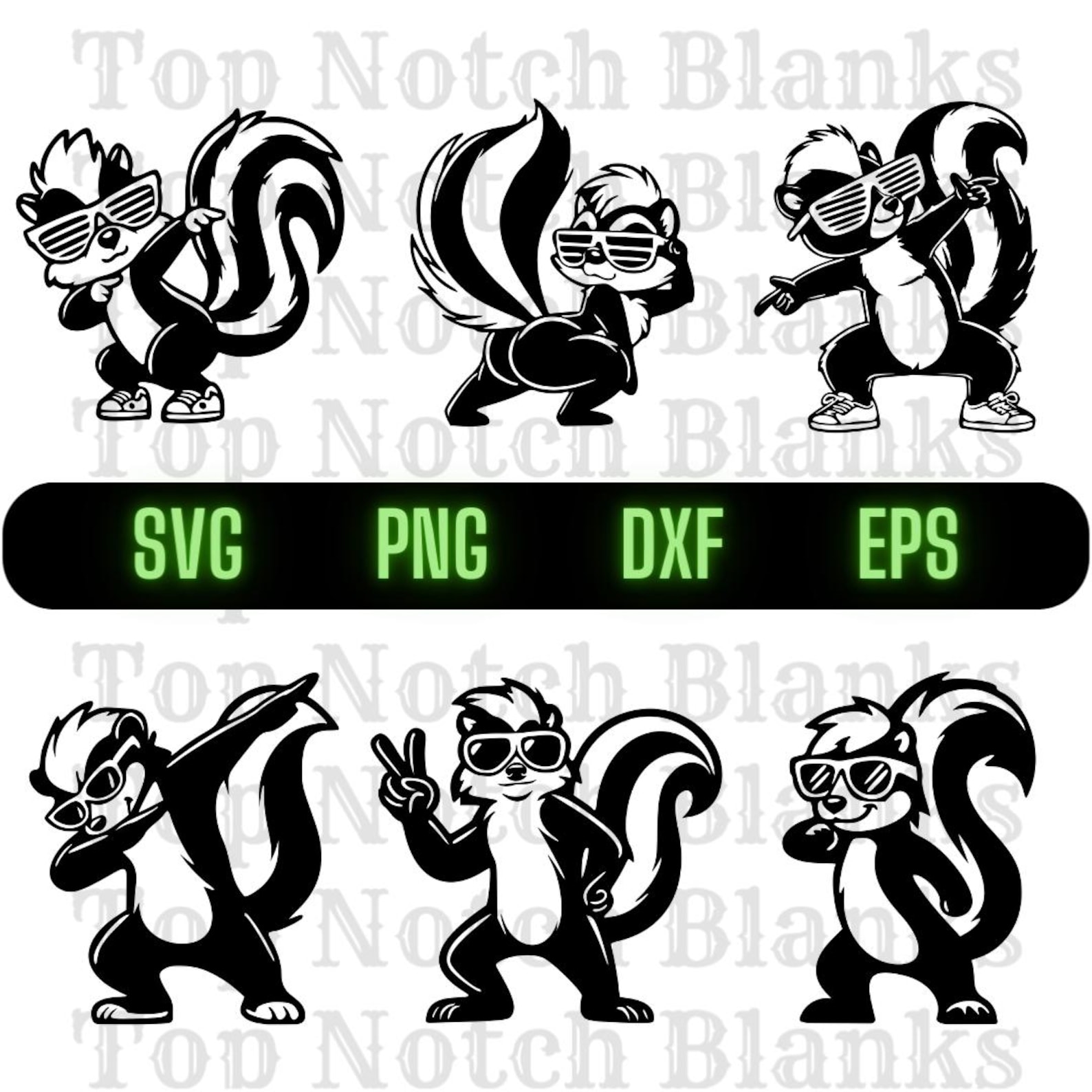 Skunk Dancing With Sunglasses Svg Skunk Dance Png Dancing Skunk Clipart ...