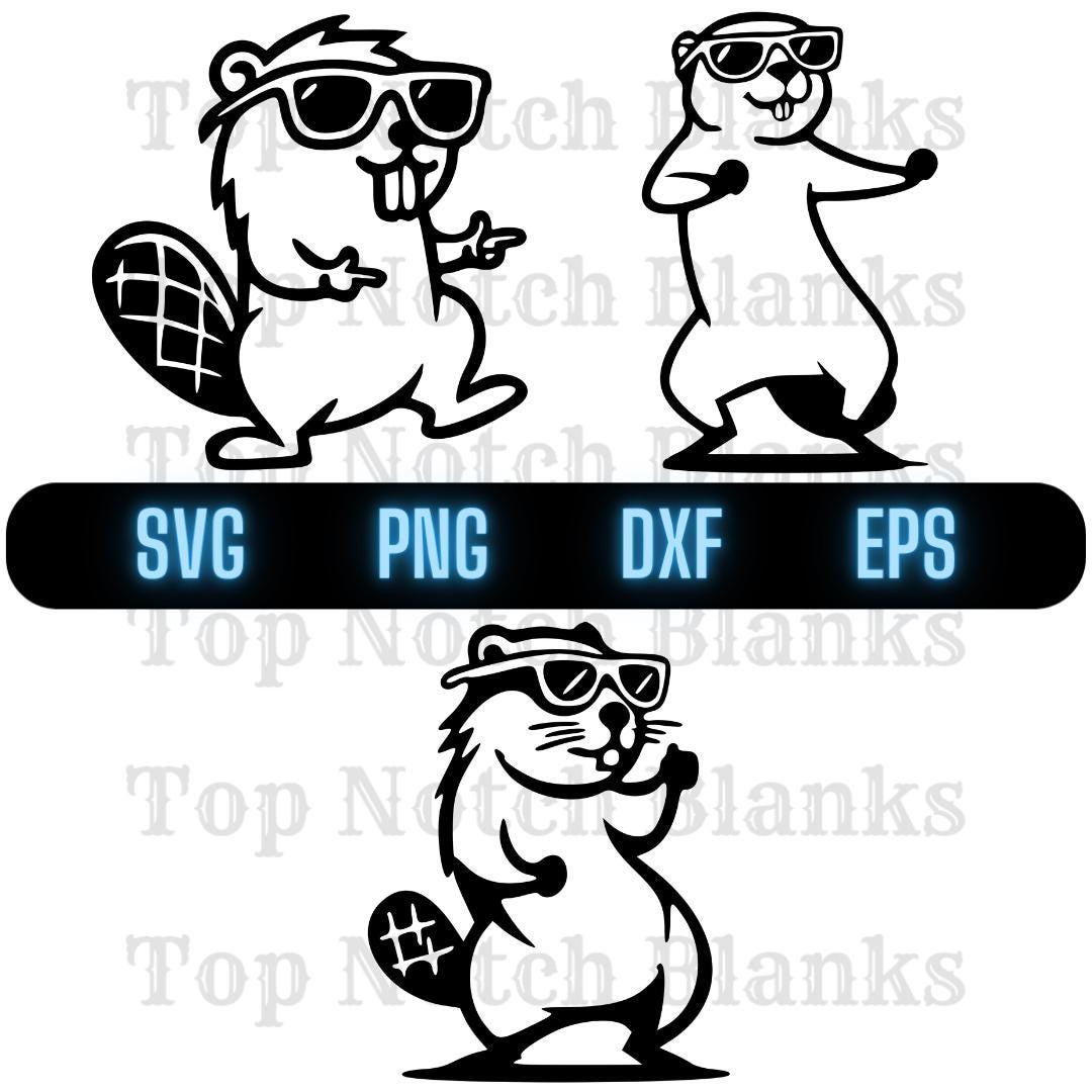 Beaver Dancing With Sunglasses Svg Beaver Dance Png Dancing Beaver ...
