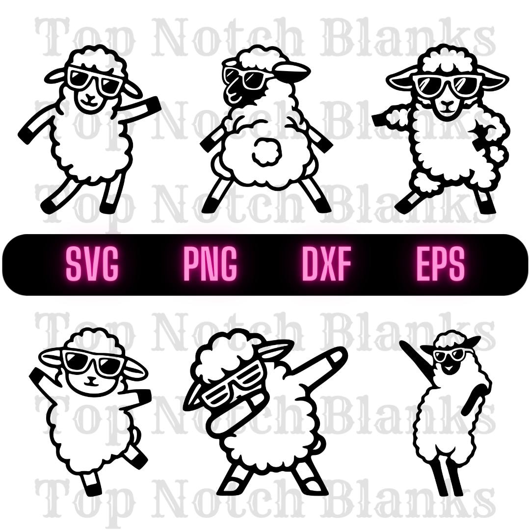 Dancing Sheep SVG: Sunglasses Clipart Bundle (commercial Use) - Etsy