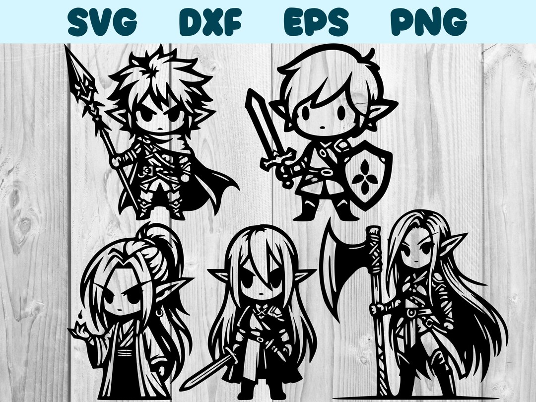 Elven Warrior Svg Badass Elf Png Elf Warrior Clipart Elven Warrior ...