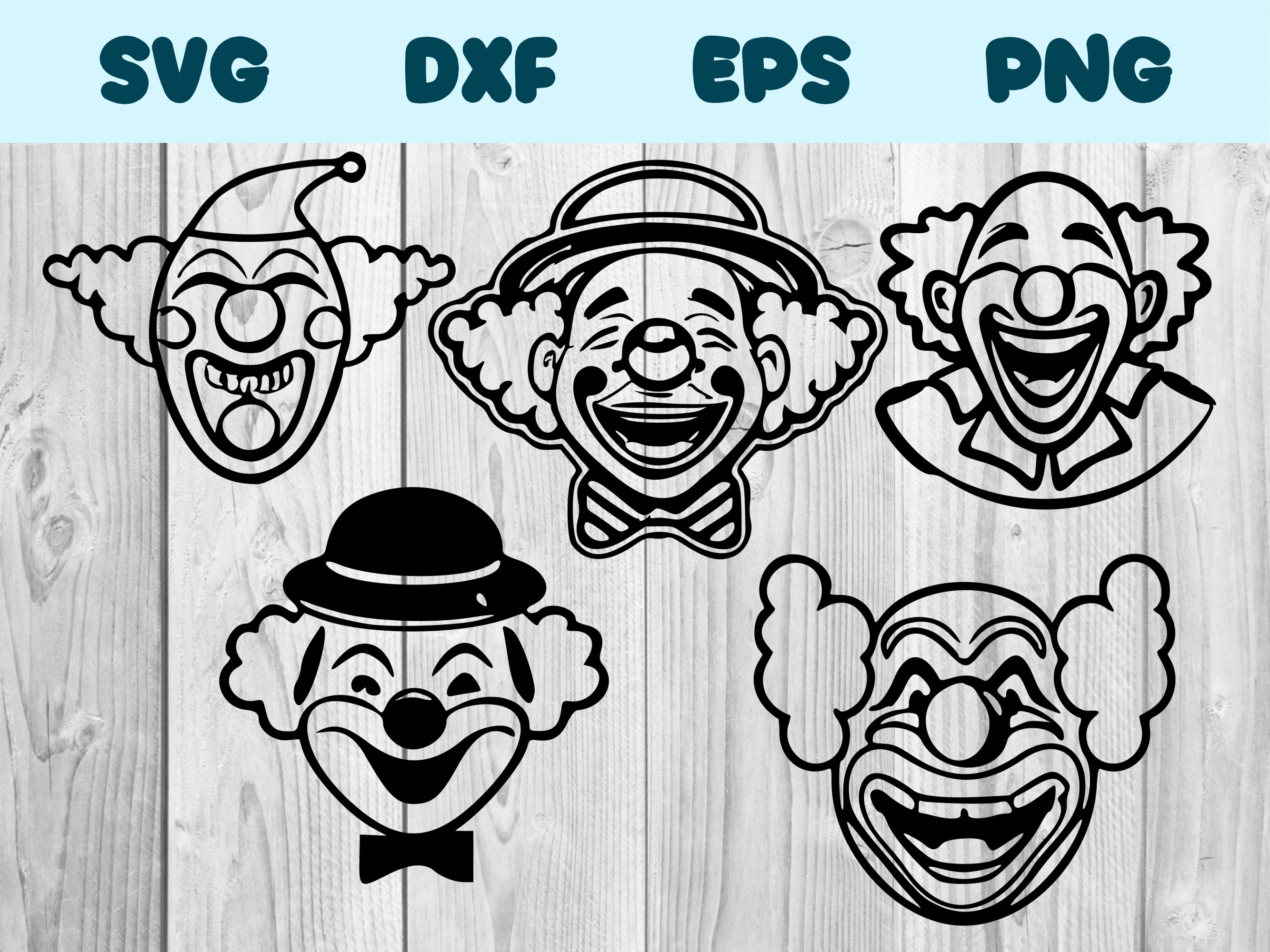Payaso Svg Payaso png Payaso Clipart Payaso vector bundle pack - Etsy ...