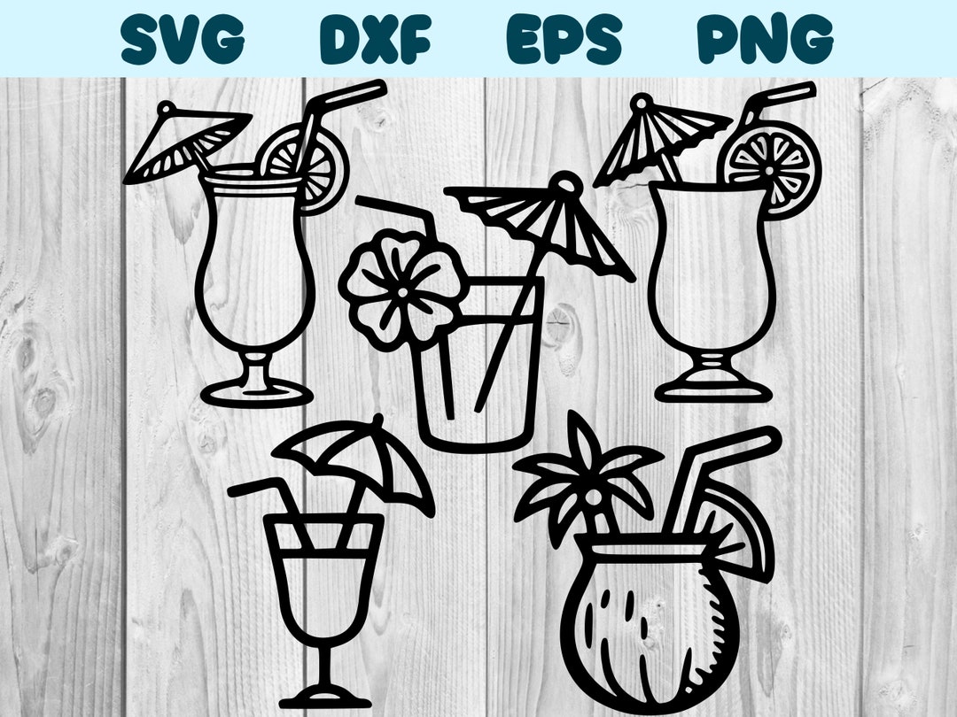 Tropical Drink Svg Fruity Drink Png Tropical Drink Clipart Tropical ...