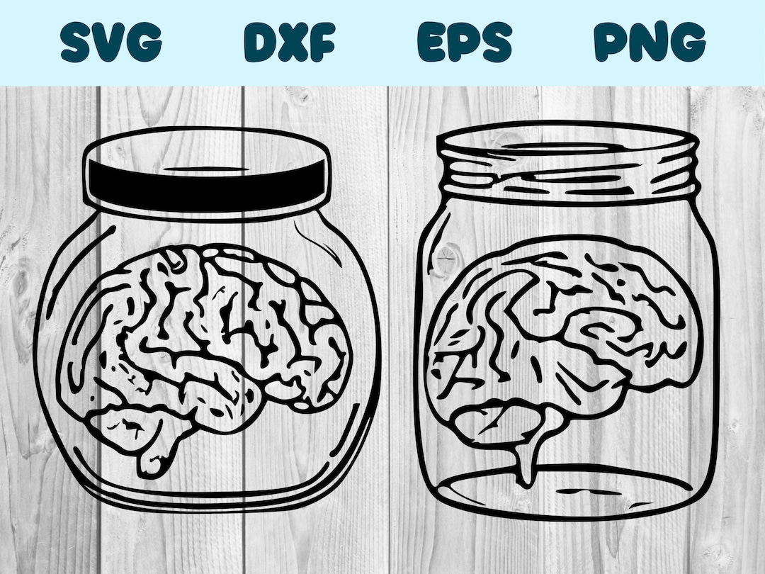 Brain in A Jar Svg Brain in A Jar Png Brain in A Jar Clipart - Etsy UK