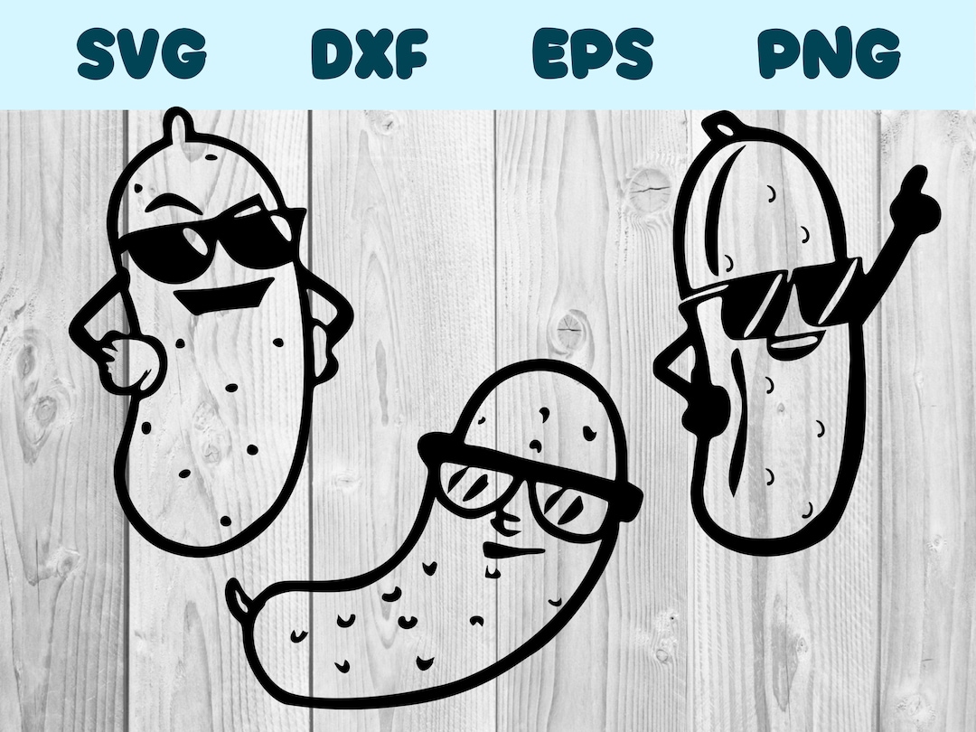 Pickle With Glasses Svg Pickle With Sunglasses Png Pickle - Etsy