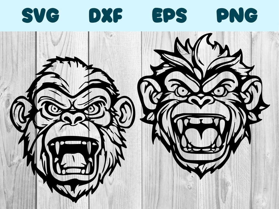 Angry Monkey Svg Angry Monkey Png Angry Monkey Clipart Angry Monkey ...